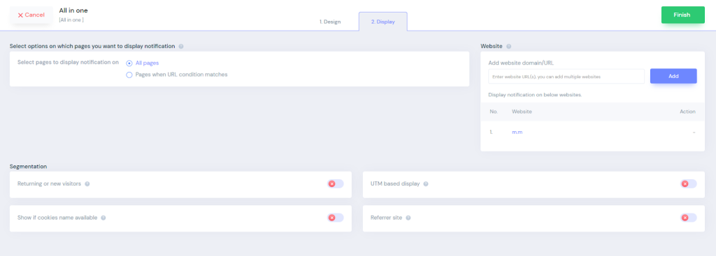 Show All in One CTA Widget On Your Website