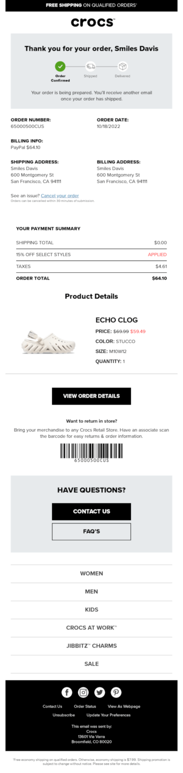 17 Inspiring Order Confirmation Page Examples (2025)