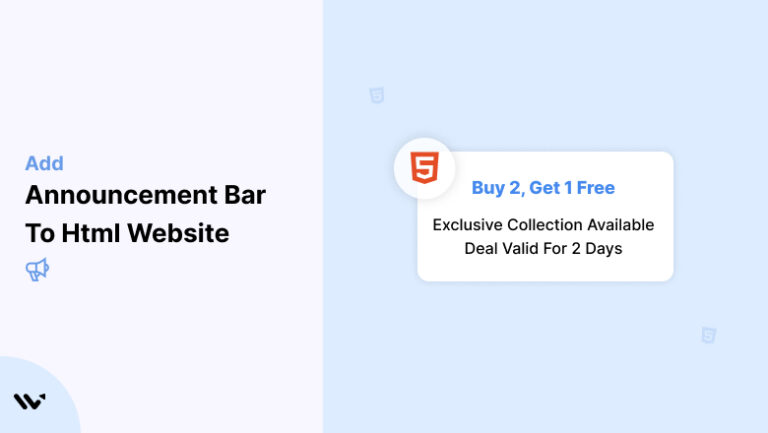 How to Create an Announcement Bar with HTML and CSS