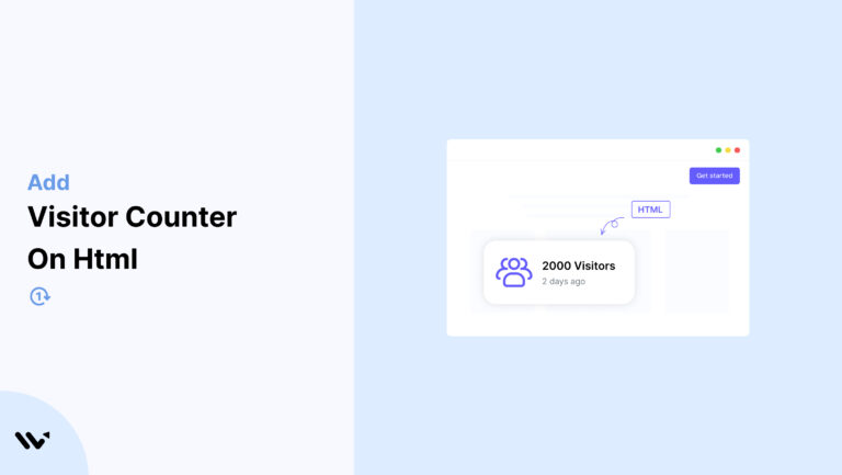 How to create a visitor counter in HTML