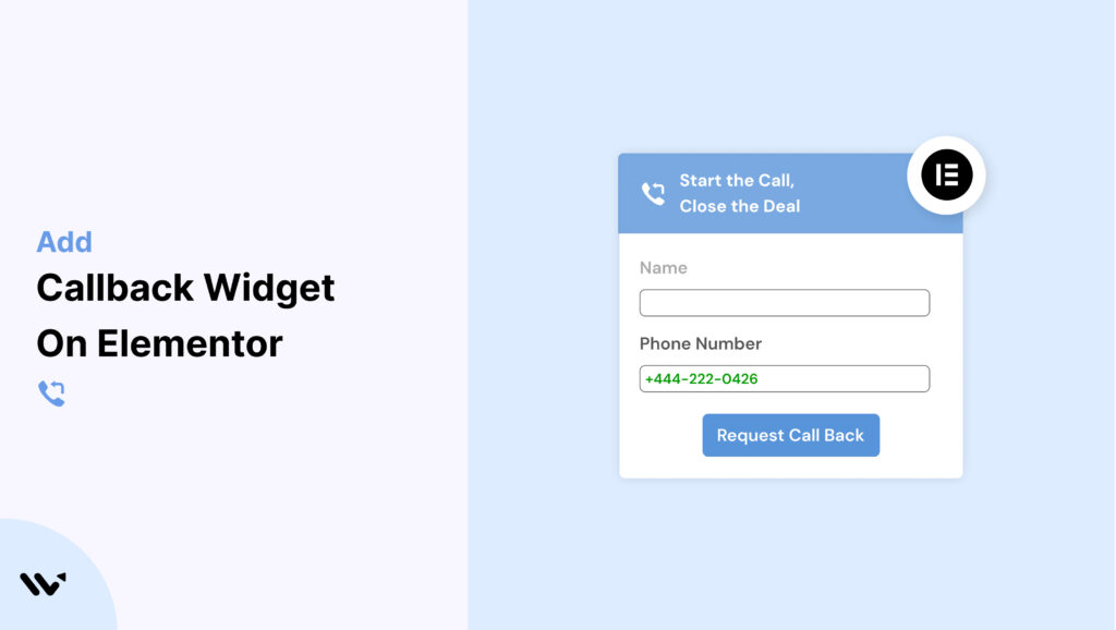 Set up a smart callback widget on Elementor