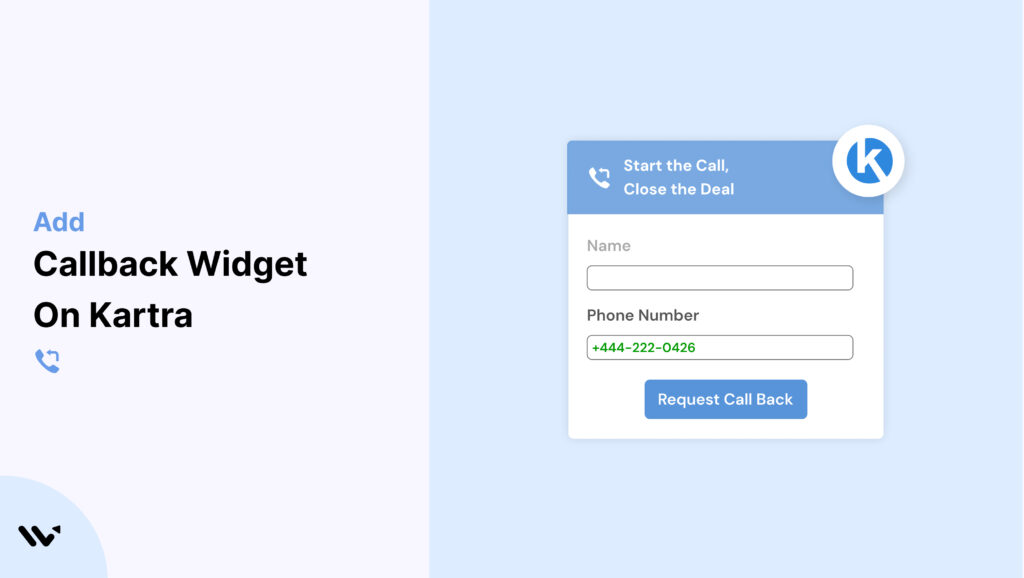 How to set up a callback widget on Kartra without code