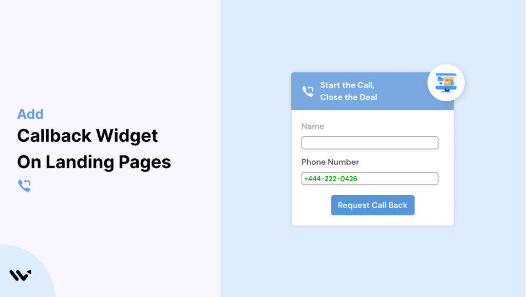 Callback widget on Landing pages that gets you more inquiries